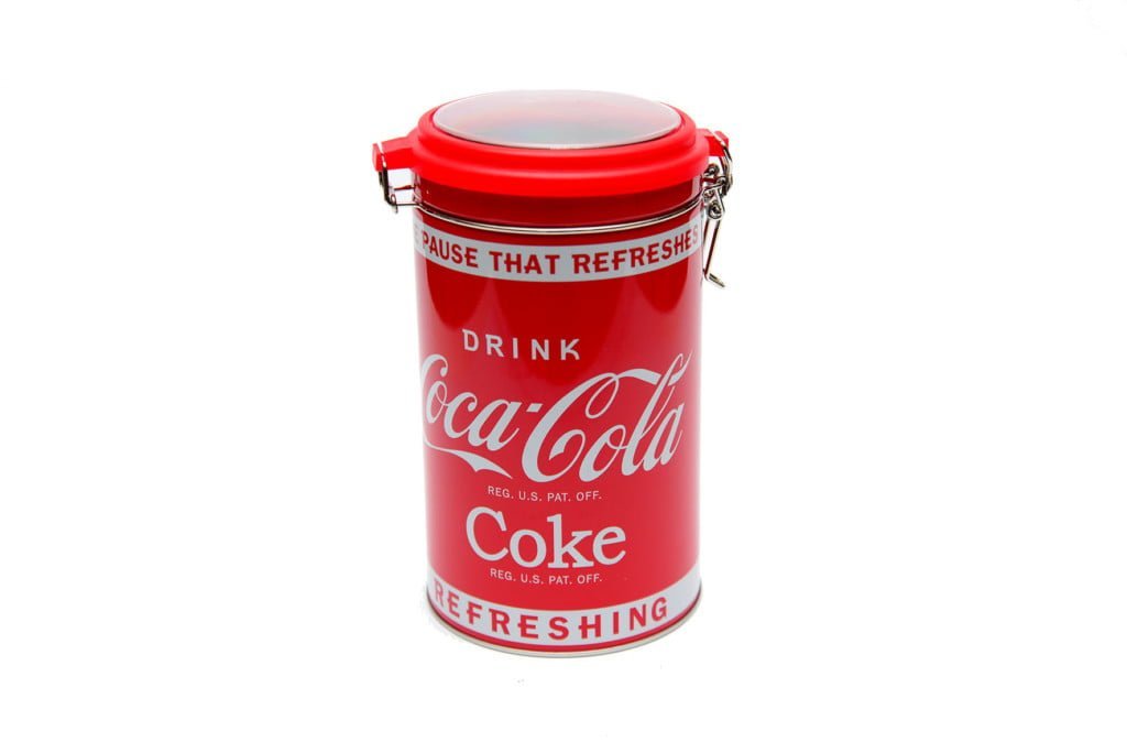LATA METAL COCA-COLA TAMPA TRANSPARENTE – Papel Jornal